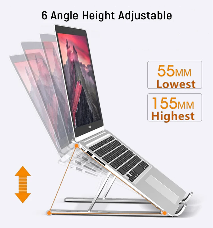 Laptop_stand 17 Inch Portable Foldable Laptop Stand Aluminum Adjustable ...