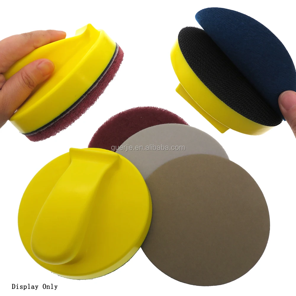 5Inch Hook and Loop Hand Sanding Block PU Manual Foam Sanding Pad Hand ...