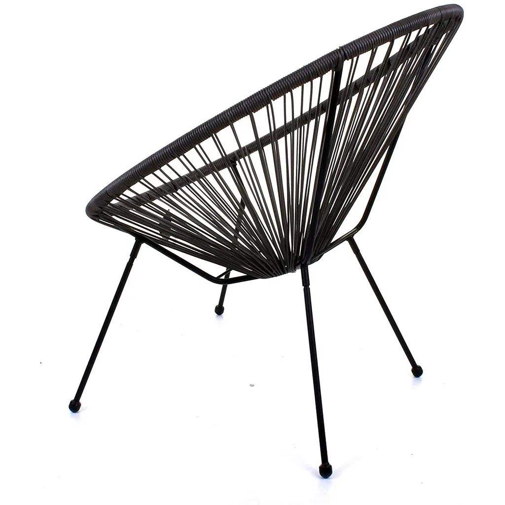 Round Cord Wicker Egg Chair Rattan Papasan Chair Wicker Rattan Acapulco ...