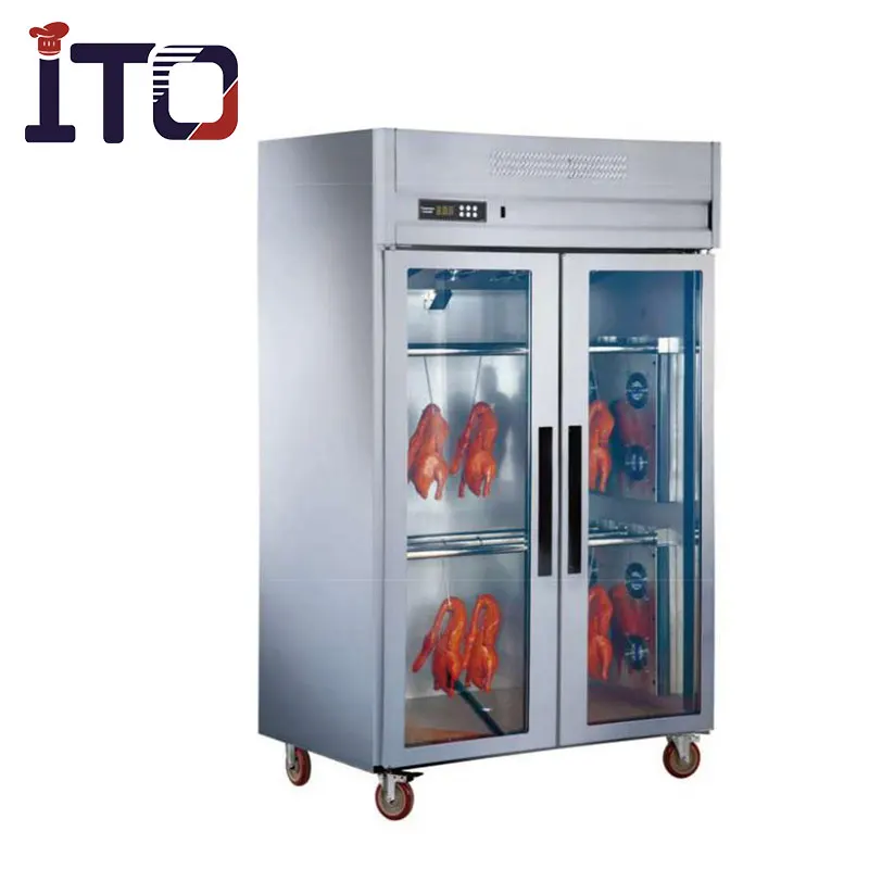 Glass Door Steel Hang Duck Display Cabinet Duck Air Dryer