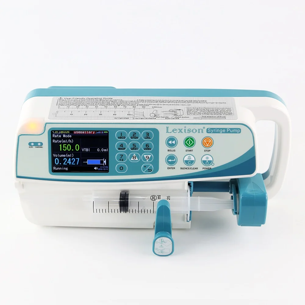 Prsp-h4000 Ce Approved Medical Equipment Portable Syringe Infusion Pump ...