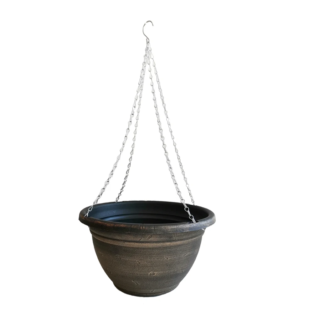 Ronbo Sunrise Large Size 14/15 Inch Garden Plastic Flower Pots Hanging ...