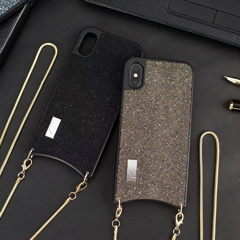 New Diamond Phone Chain Case Luxury Smart Phone Cell Phone Case With ...