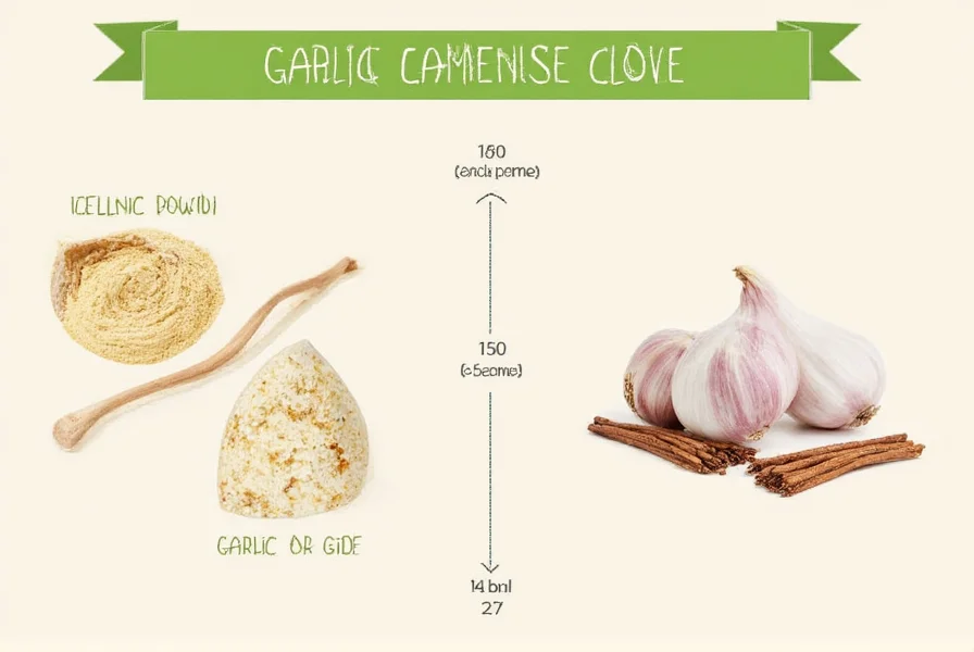 Garlic Powder to Clove Conversion: Exact Measurements