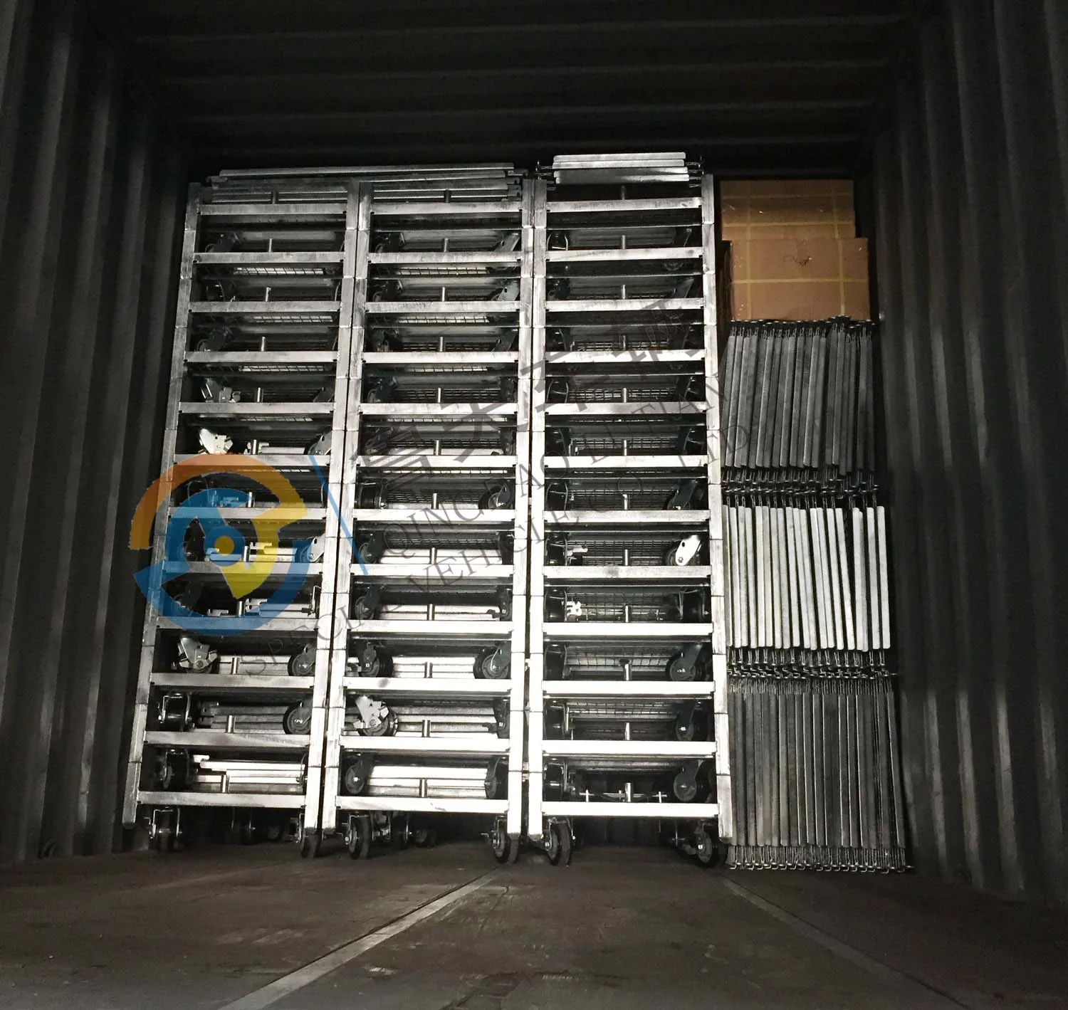 Farm Plant Flower CC Trolley - Durable Galvanized Metal