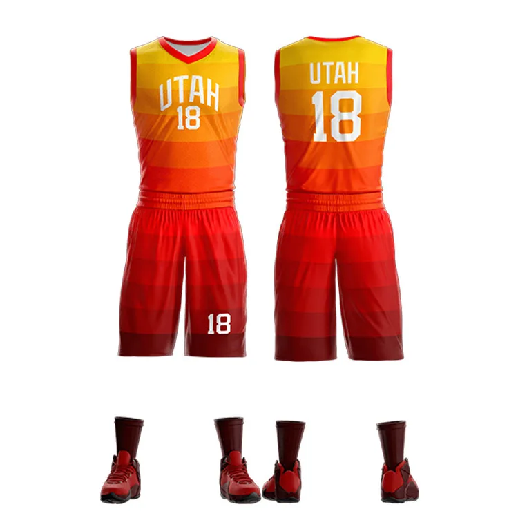 Men's College Custom Full Sublimation Basketball Jersey Team Uniforms ...