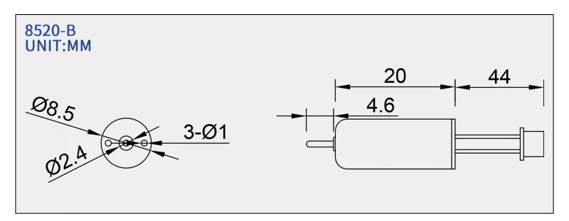 7.4V Bldc 8520 Motor - High Efficiency for Drone Toys