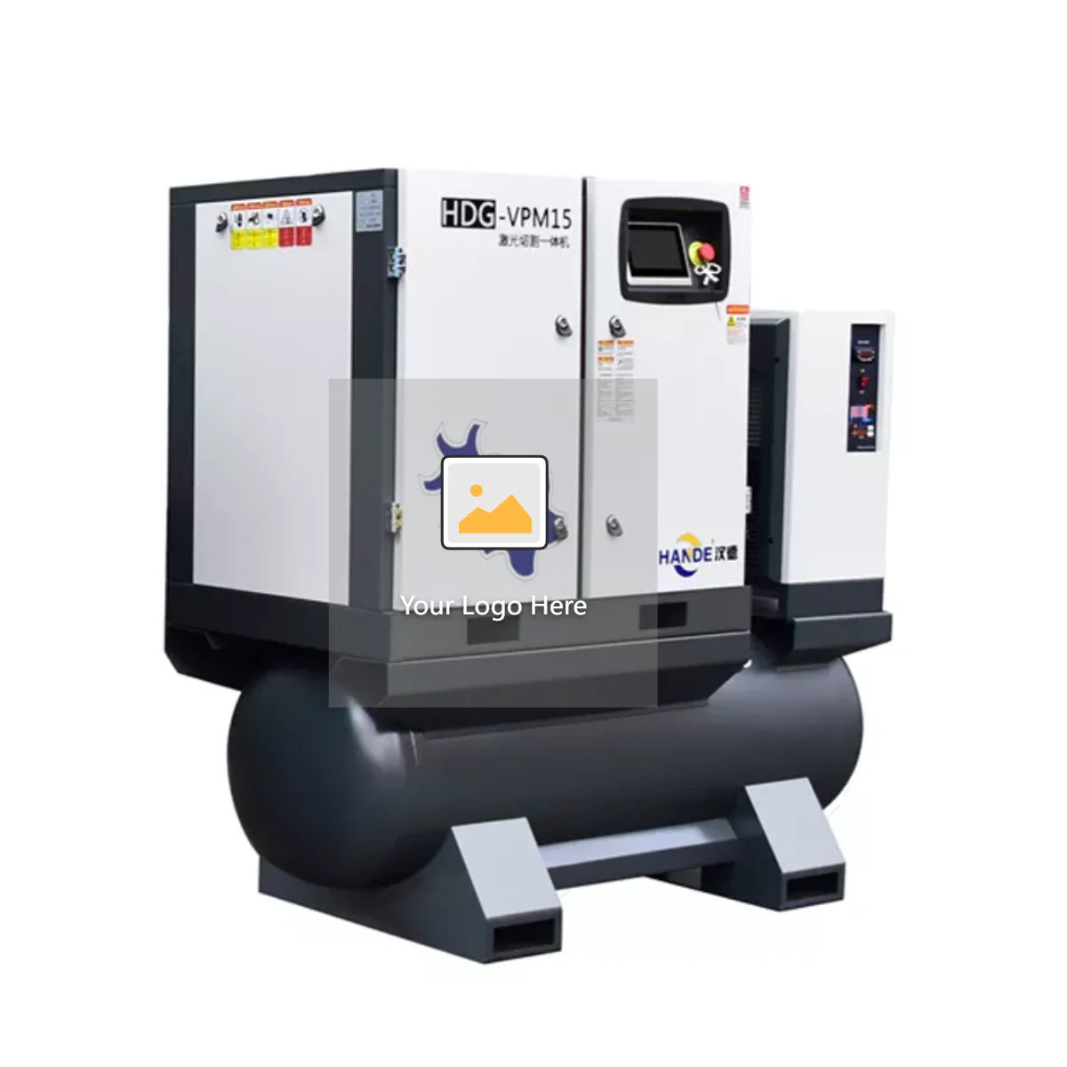 Hande 22kw 30hp 16 Bar Energy Saving Screw Air Compressor All In One ...