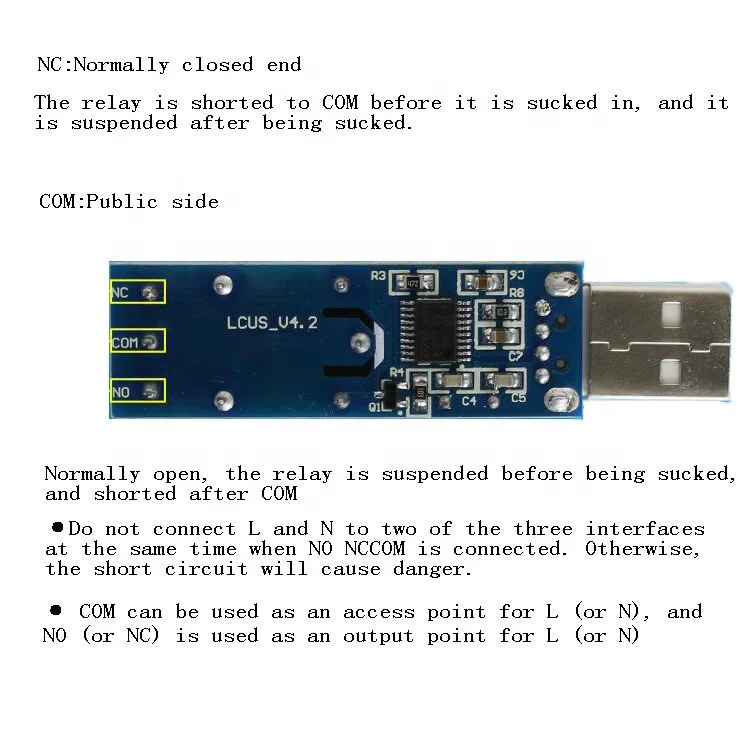 Taidacent 1 Way USB Relay Board - Smart Remote Control Switch