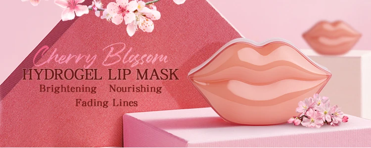 MOND'SUB Cherry Blossom Pink Hydrogel Lip Mask - Moisturizing & Brightening