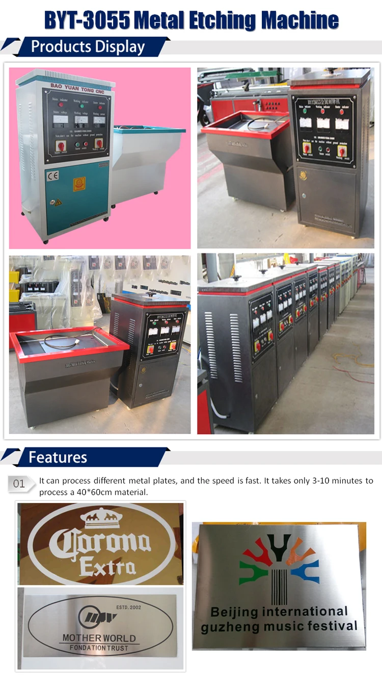 Bytcnc Byt-3055 Geen Zuur Elektrische Chemische Metalen Ets Machine ...