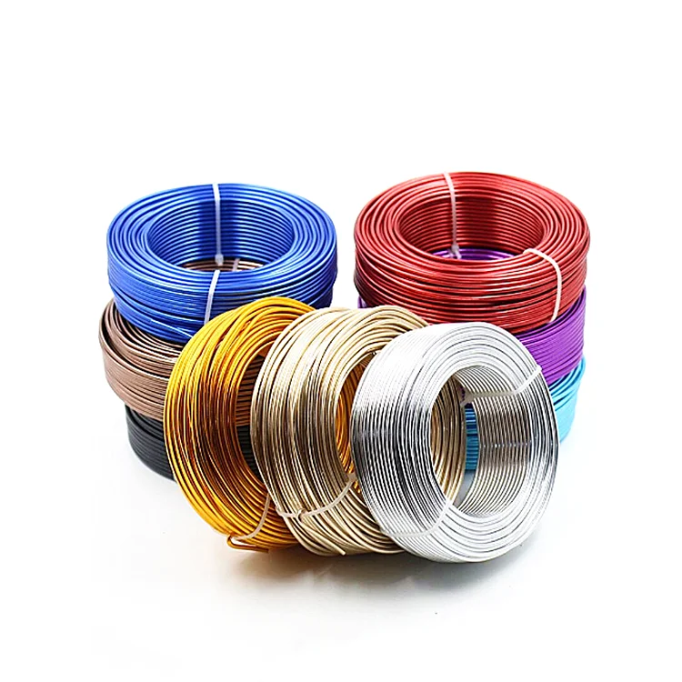Wholesale High Quality Coloured Bendable Metal Craft Wire Anodized ...
