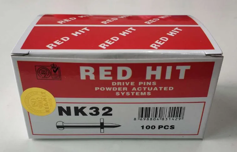 Red Hit NK32 Drive Pin with Metal Washer - Durable & Versatile