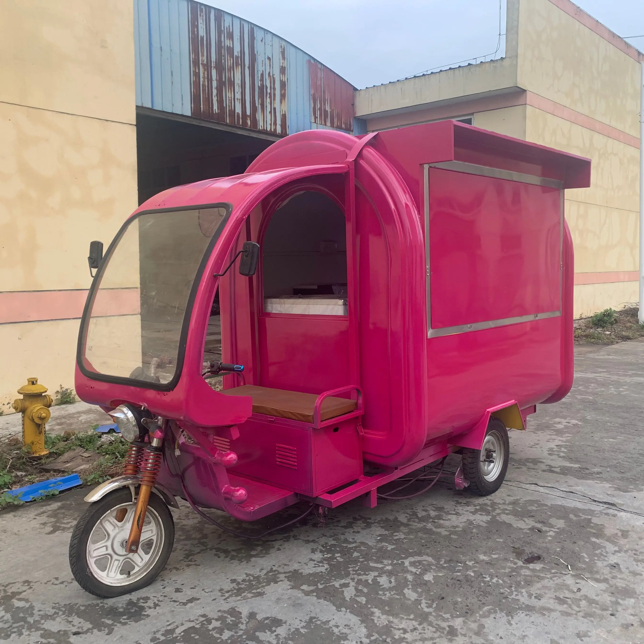 Oem Tricycle Food Cart Electric Catering Van 3 Wheel Motorcycle Mobile ...