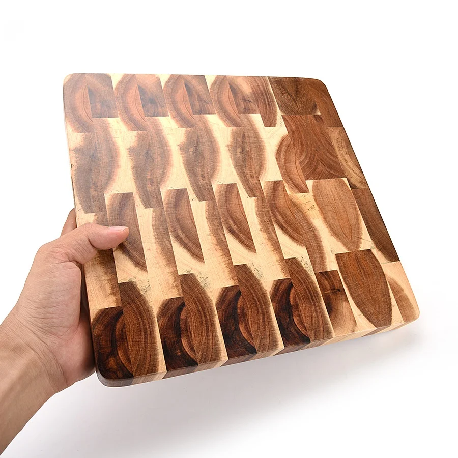 Square Acacia Wood With 2 Different Color Cutting Chopping Board - Buy ...