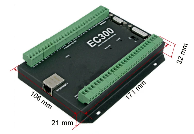 Mach3 Ethernet Control Card EC300 for 3-6 Axis CNC Routers