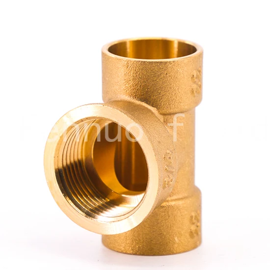 Brass Compression Fitting Pipe Connector Welded Tee L Pipe Fitting ...