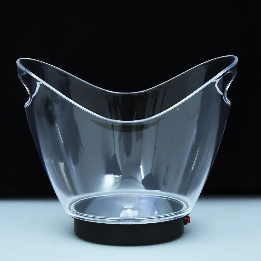 Popular 2l Led Ice Bucket For Parties Home Acrylic Clear Ice Container ...