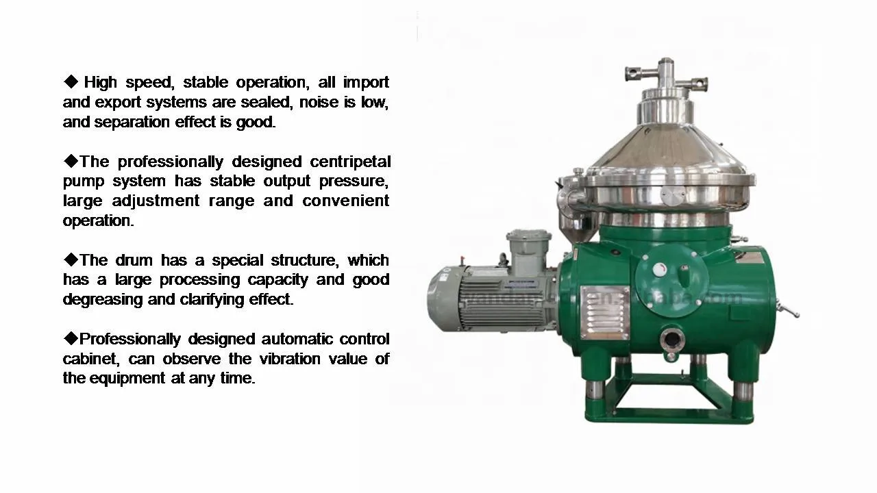 Centrifuge Machine For Hot Milk Cold Milk Separation Whey Protein ...