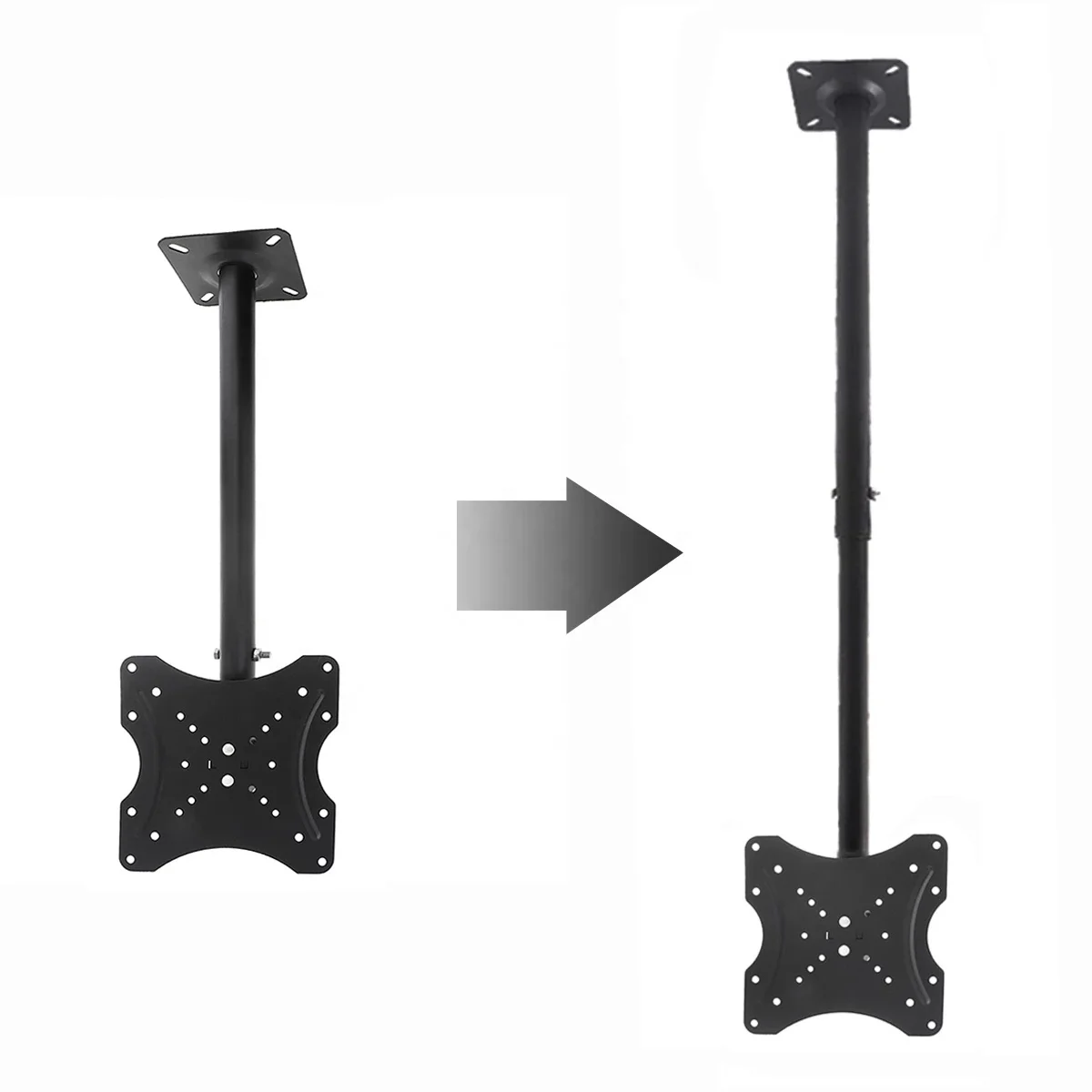Universal 25KG Adjustable TV Flat Panel Wall Hanger Support 360 ...
