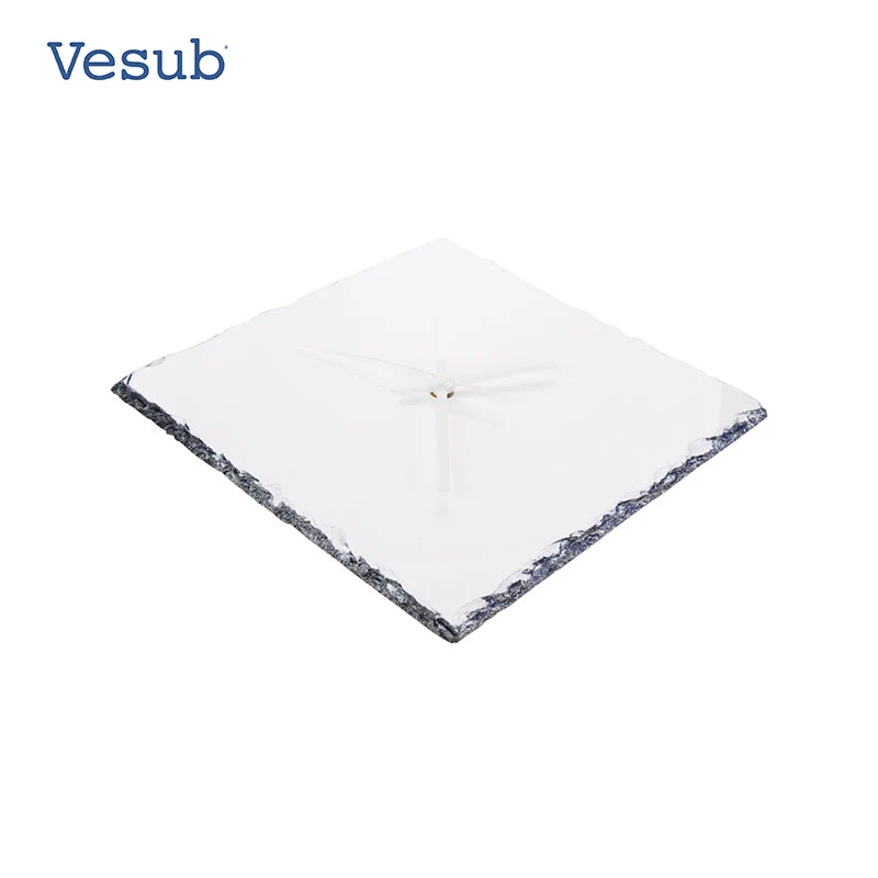 Design Heat Press Sublimation Square Slate Clock High Quality Cheap ...