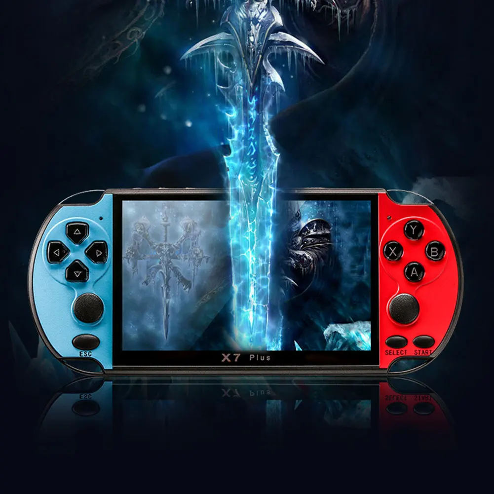 X7/x7 Plus 5.1inch Game Console Portable Camera Mp5 Hd Movies Double ...