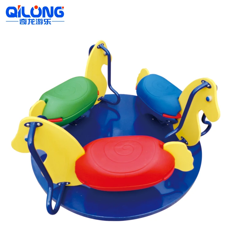 Professional Backyard Turntable Playground Equipment Adorable Horse ...