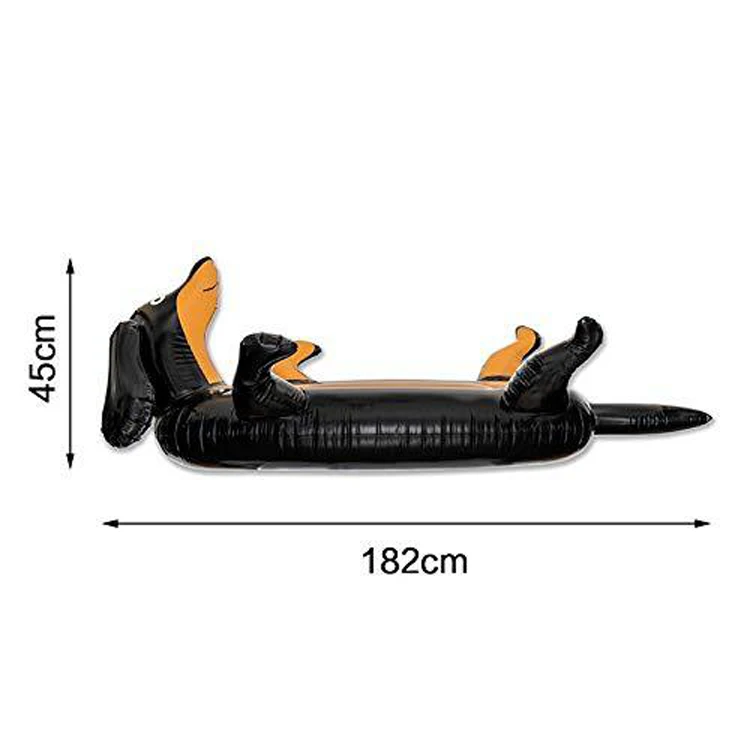 Premium Inflatable Dachshund Pool Float Mattress - Fun & Comfort