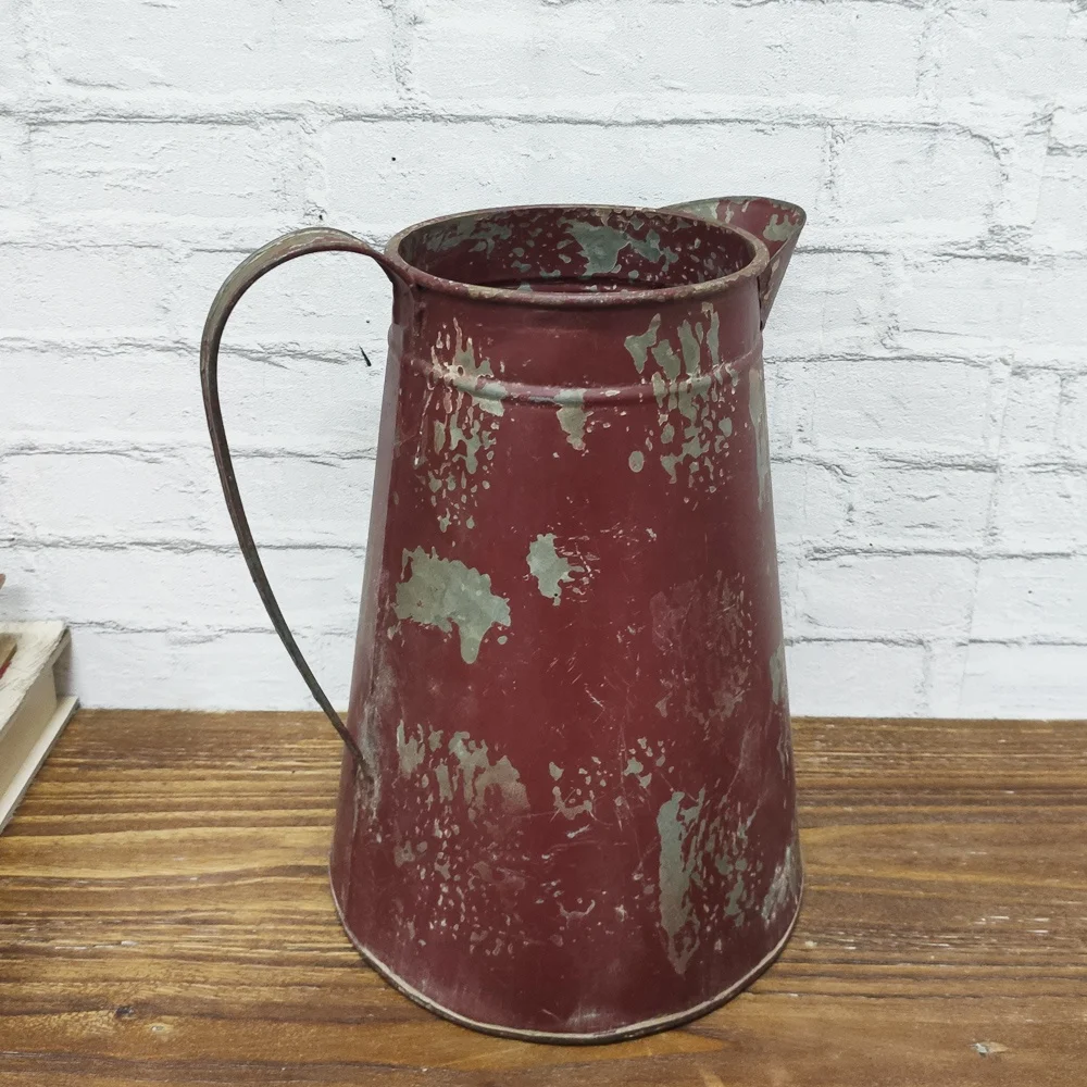 Rust Red Antique Metal Water Jug With Side Handle - Buy Metal Water Jug ...