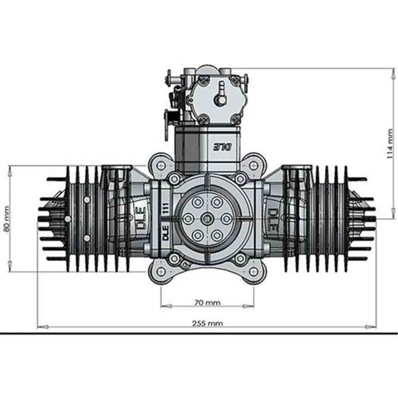 DLE111 111CC Gas Engine for RC Airplane - Efficient Gas-Powered RC ...