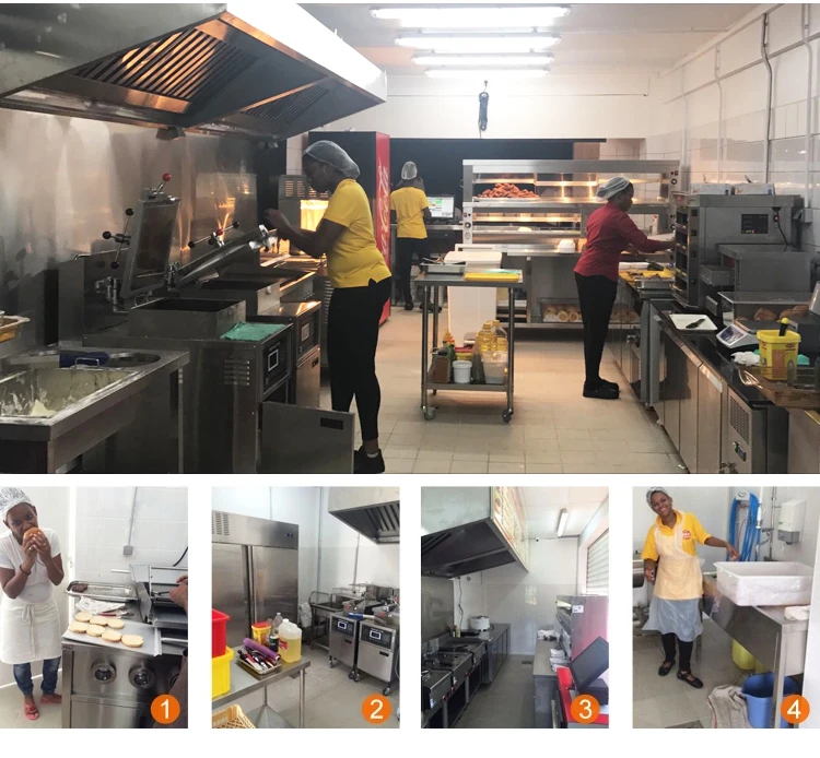 Fast Food Restaurant Burger & Fried Chicken Display Cabinet