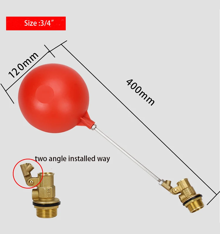 Brass Floating Ball Valve for Toilet Repair | Durable Float Toilet ...