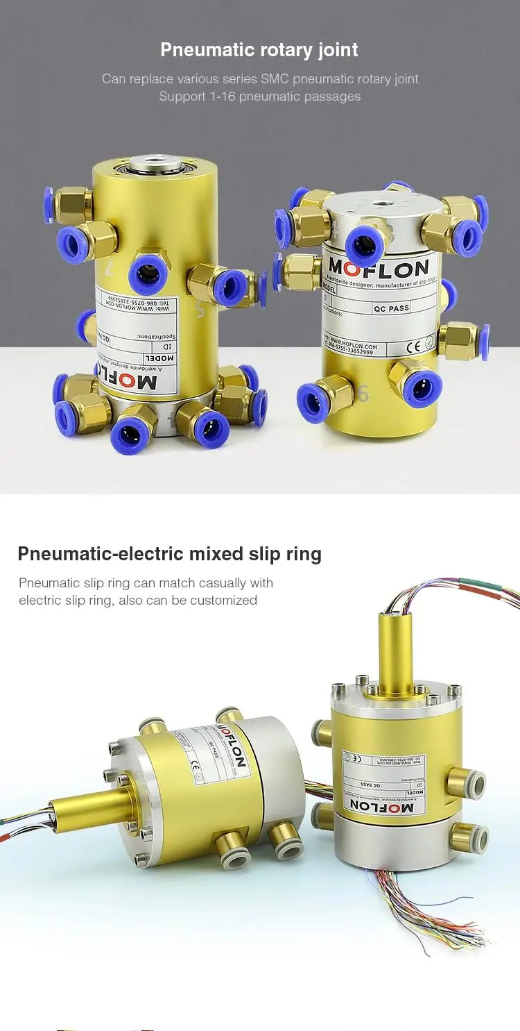 Hydraulic Electrical Swivel Rotary Joints - Fluid Slip Rings