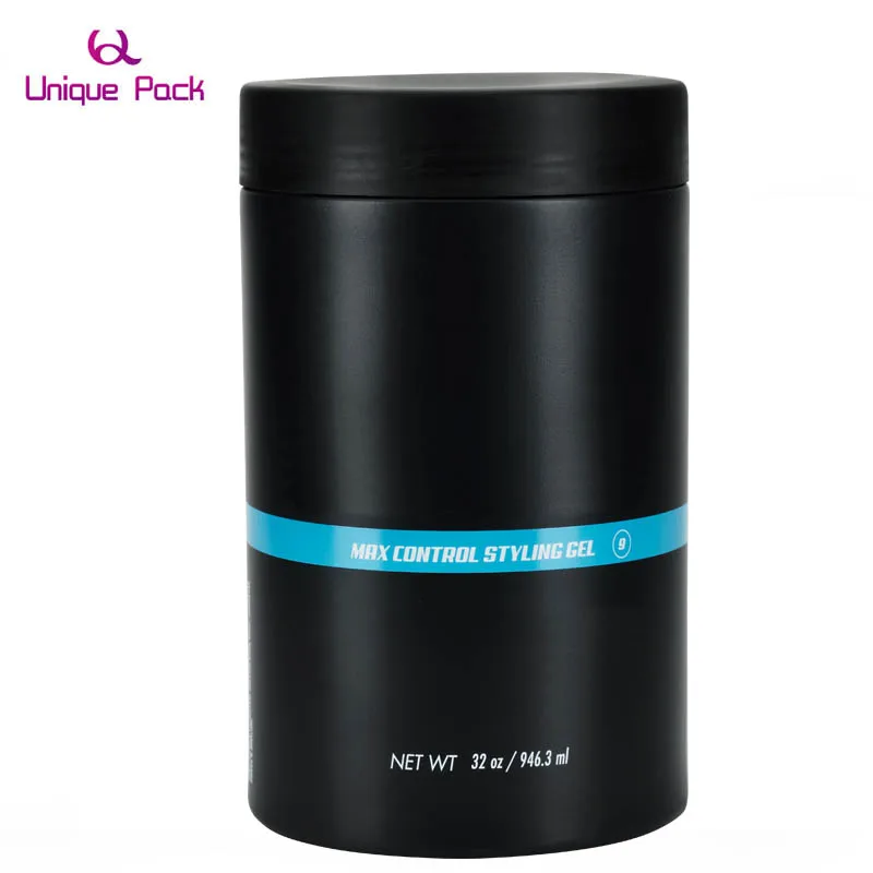 Empty Hair Care 500 1000 ml Plastic Black 8 16 32 oz HDPE Cosmetic Jar ...