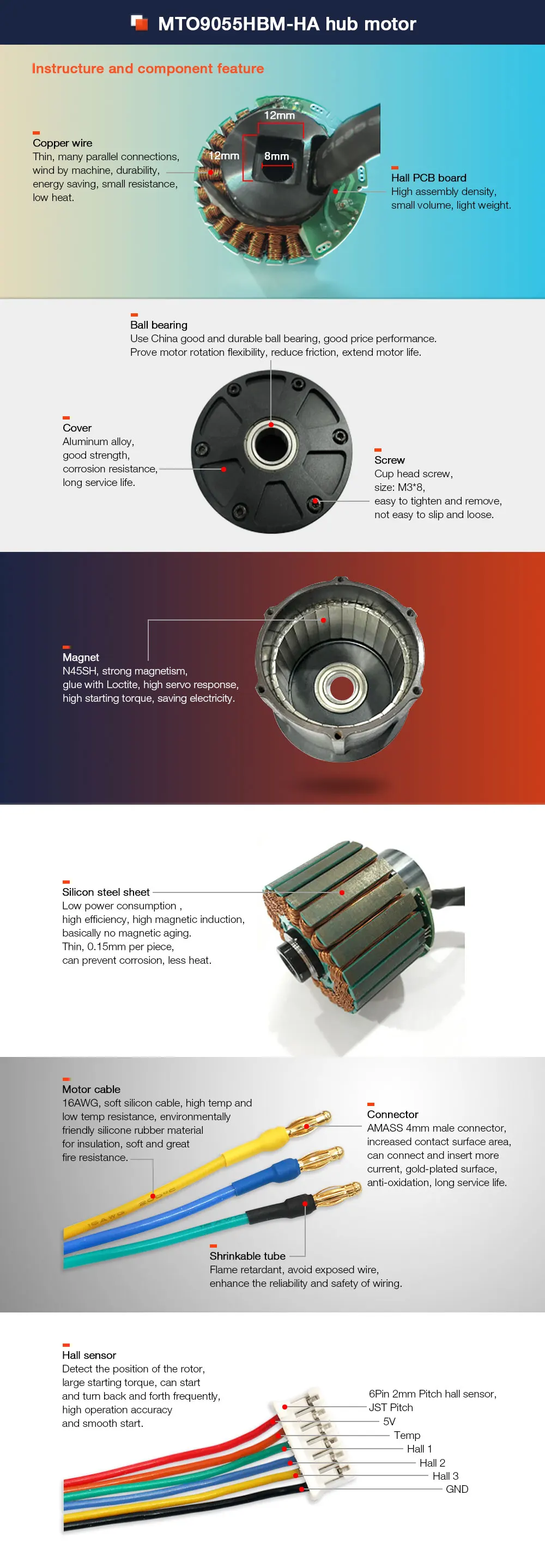 Maytech 90mm Hub Motor With Pu Tyre 1000w 100kv 9055 Brushless Hub ...