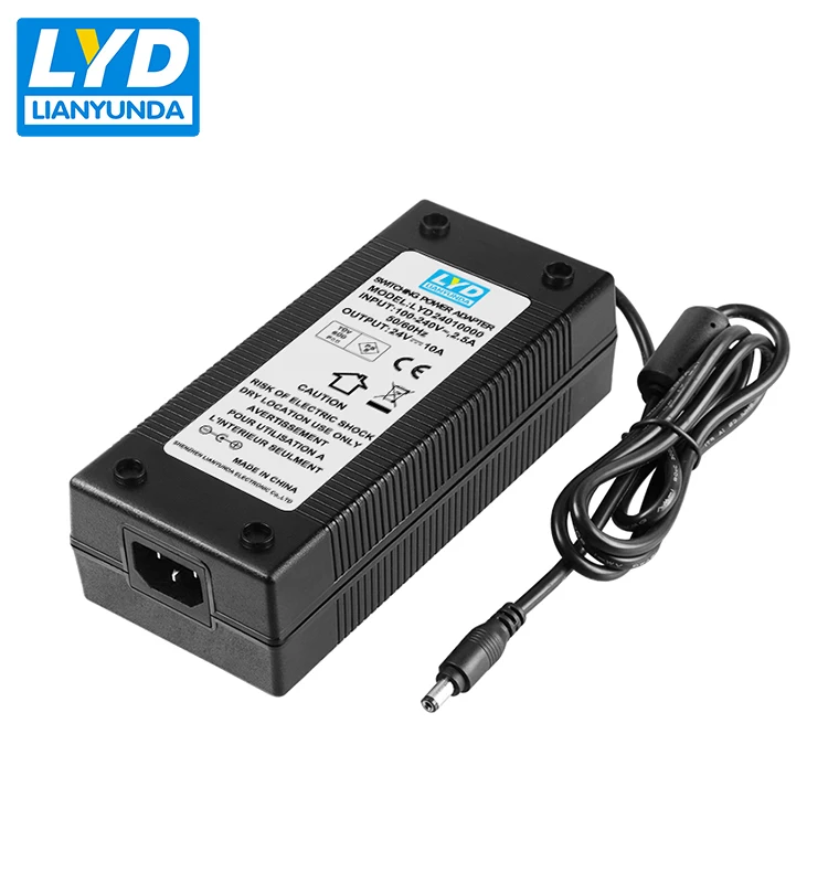 240w Ac/dc Adapter 24v 10a Switching Power Supply - Buy 24 Volt Dc Adaptor Programmable Ac ...