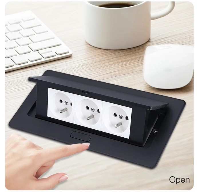 Modern Office/Desktop Socket Strip 16a Rated Recessed Conference Table ...