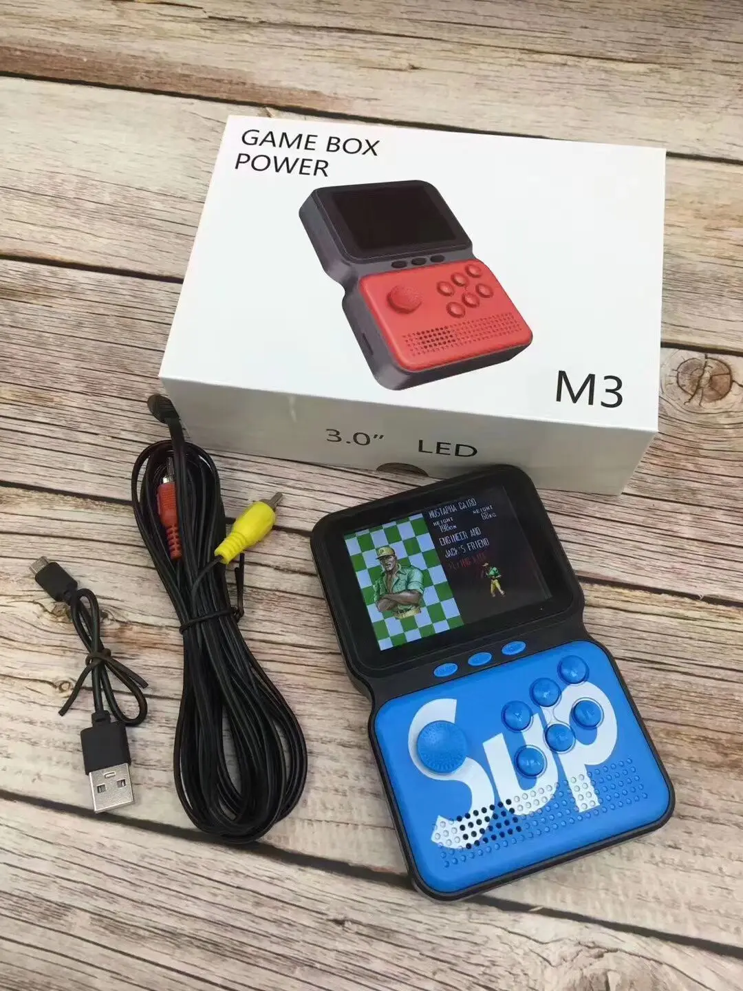 900 Sup Game Box Retro Portable Mini Handheld Game Player 3.5" Hd ...