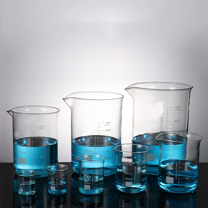 250ml Borosilicate Pyrex Glass Laboratory Measuring Beakers Without ...