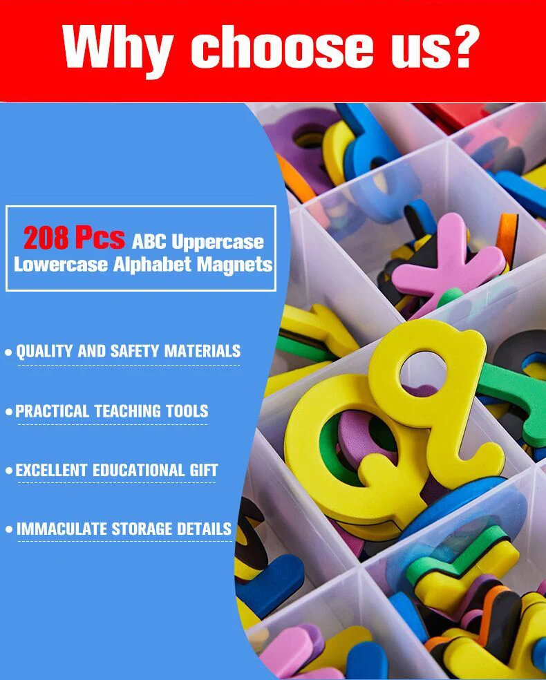 Foam Magnet Alphabet Letters With Magnetic Board Toy Set For Kids - Buy ...