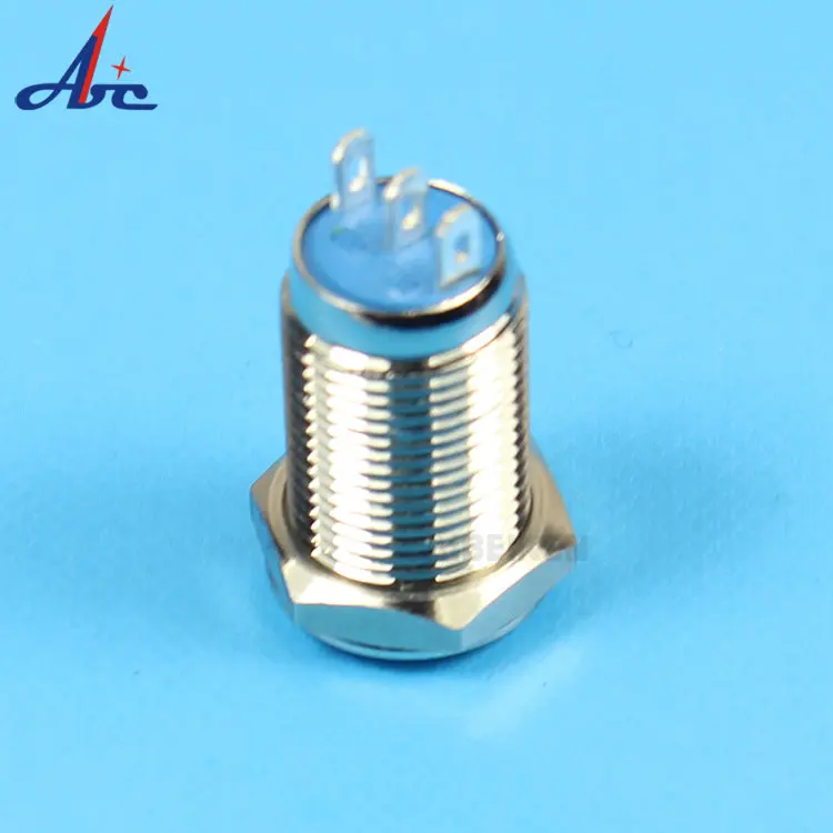 10mm Mimiture 1NO1NC 3pin Mechanical Push Button Switch