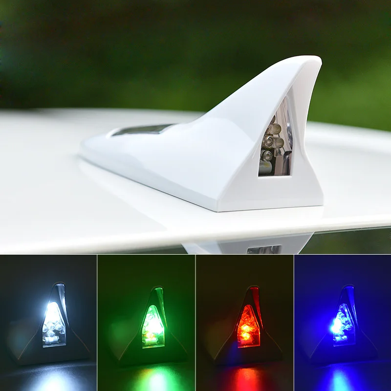 Universal Car Solar Powered LED Flashing Antenna Light