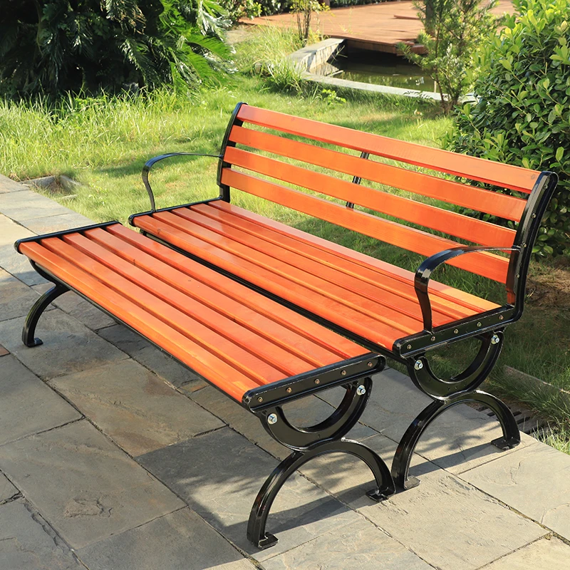 Wood Plastic Composite Slats Bench - Durable & Stylish