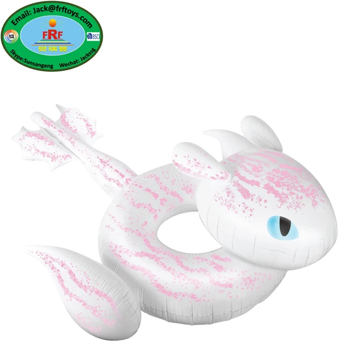 Light Fury and Night Fury Water Fun Inflatable Dragon Pool Float ...