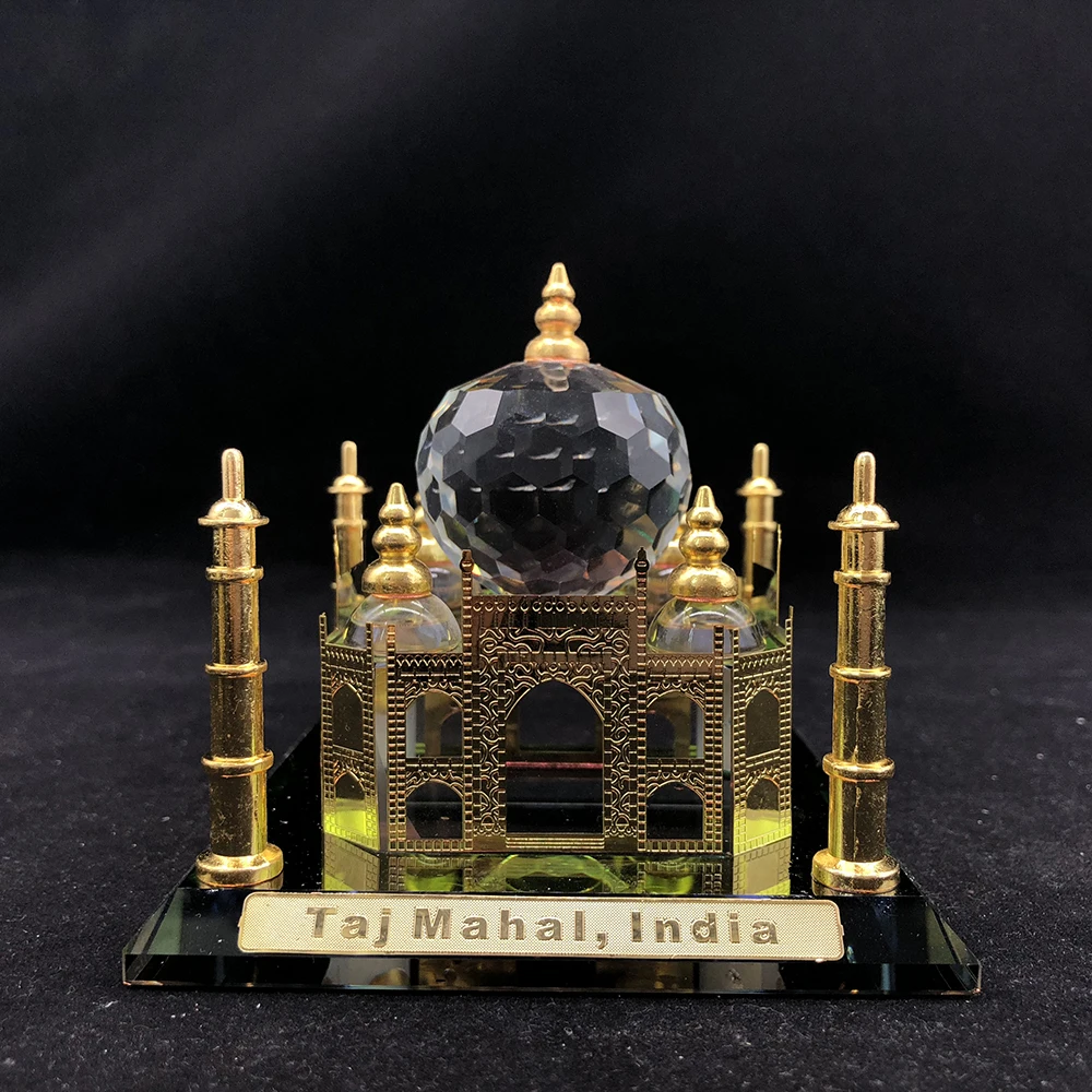 MH-ZB011 Gold Crystal Religion Gift Taj Mahal for Home Decoration ...