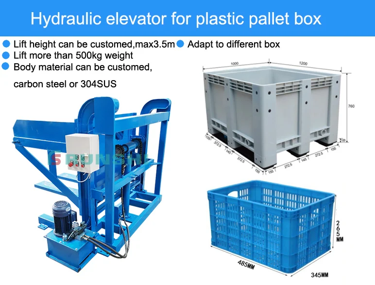 Public Trash Cans Elevator 600l Plastic Recycle Waste Bin Garbage Trash ...