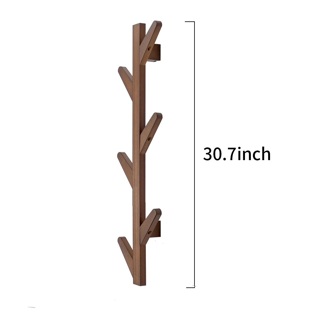 Creative Tree Branch Design Coat Rack Wall Mounted Hat Hanger,6 ...