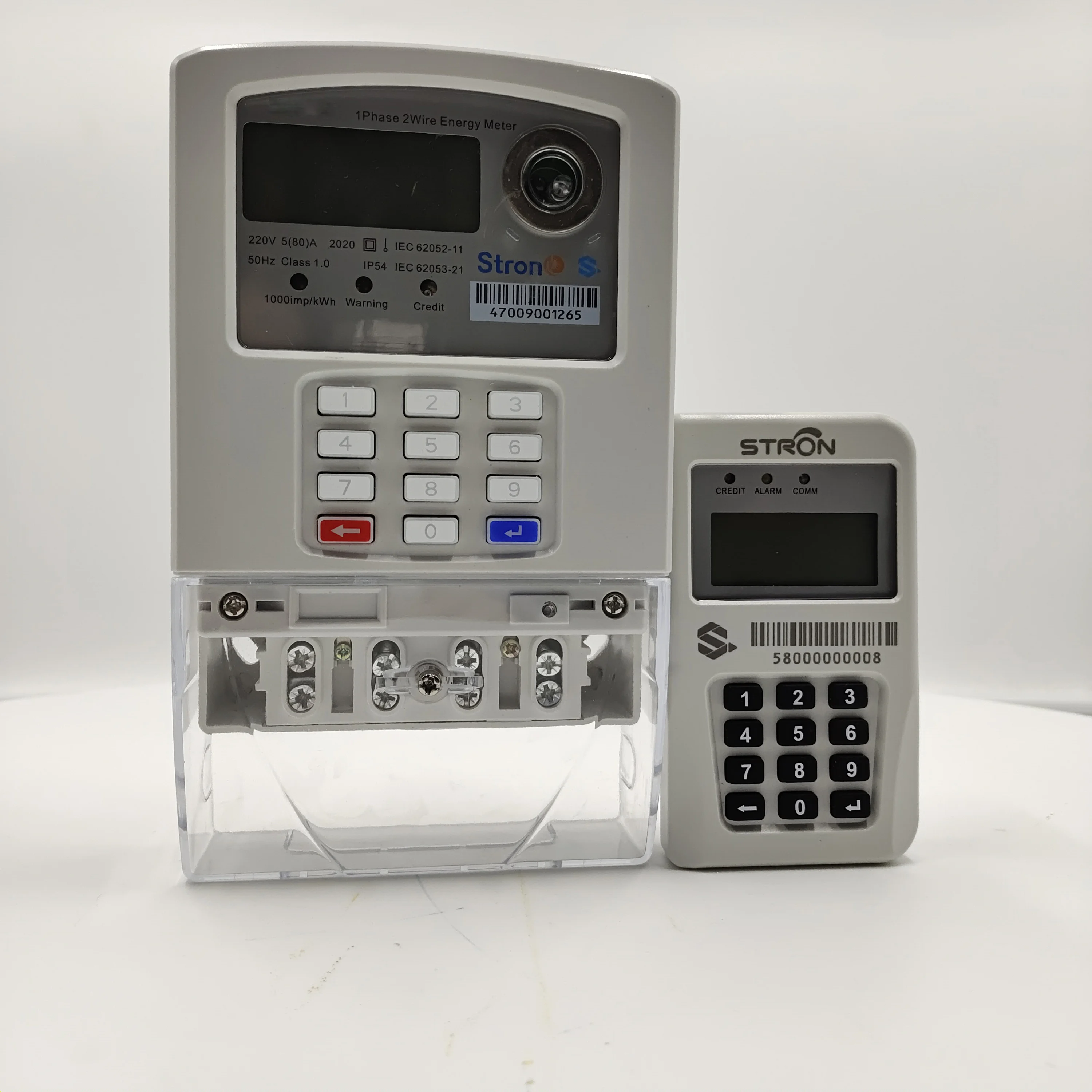 Split Keypad Prepaid Single Phase Electricity Meter With Ciu - Buy Lora-rf Energy Digital Kwh ...