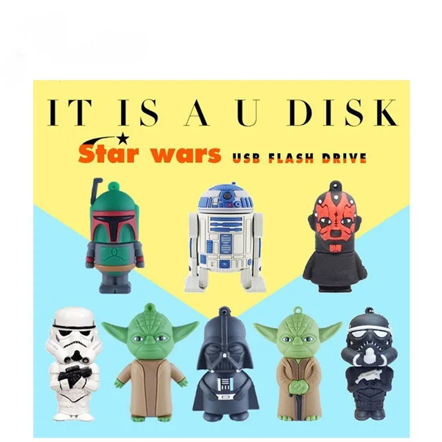 Original USB Flash Drives - PVC Cartoon Character Memory Stick