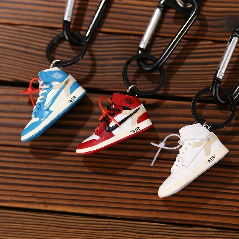 3d Sneaker Shoes Pvc Keychain Sport Nike Shoe Keyring Key Bag Car ...